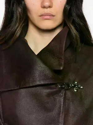 CASSELL Belted Leather Jacket