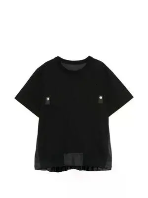 Sacai Cotton Panelled T-shirt