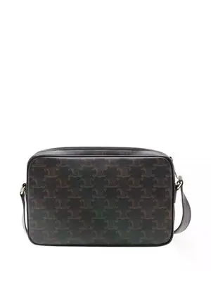 Celine 2010-2026 Medium Triomphe Coated Canvas Logo Crossbody Bag