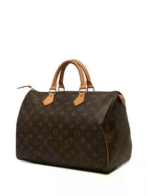 LOUIS VUITTON 2001 Monogram Speedy 35 Boston Bag