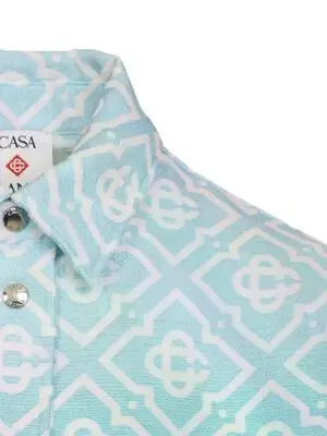 Casablanca Monogram-jacquard Gradient Shirt Jacket