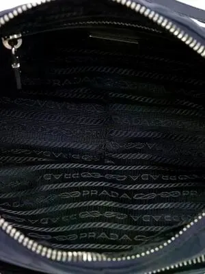 Prada 2013-2026 Saffiano Trimmed Tessuto Camera Bag Crossbody Bag