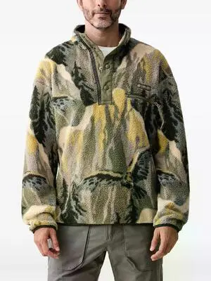 Columbia Fleece Graphic-print Sweater - Green