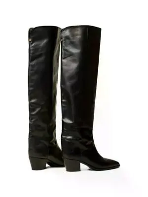 TWINSET Leather Thigh-high Boots