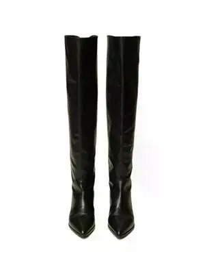 TWINSET Leather Thigh-high Boots