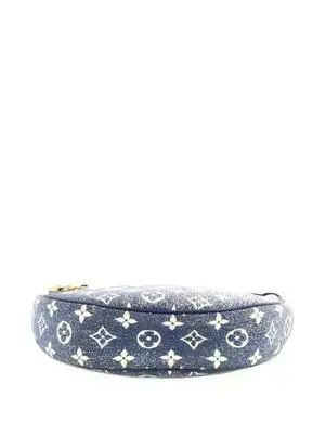 LOUIS VUITTON Loop Handbag Monogram Jacquard Denim Hobo Bag - Blue