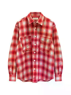 PAURA Checked Flannel Shirt