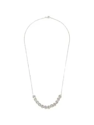 DAGGER Beaded Necklace - Silver