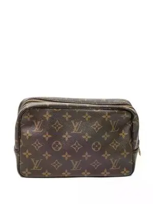 LOUIS VUITTON Pm Monogram Makeup Bag - Brown