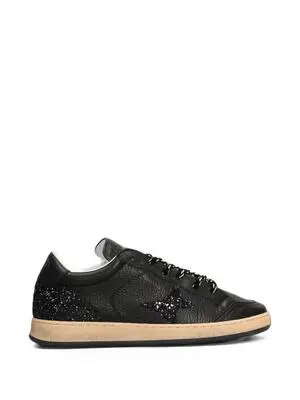 AMA-BRAND Glitter-patch Leather Low-top Sneakers