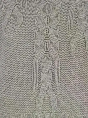 PANICALE Cable-knit High-neck Sweater