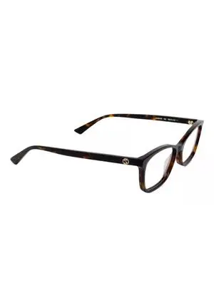 Gucci Gg0613o Tortoiseshell Rectangle Glasses