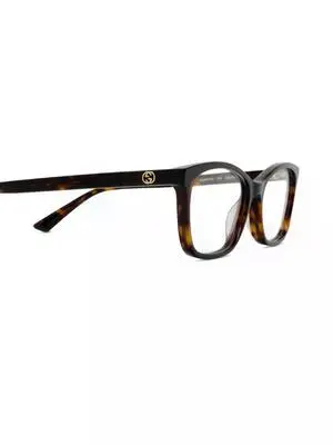 Gucci Gg0613o Tortoiseshell Rectangle Glasses