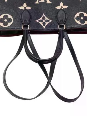 LOUIS VUITTON 2021-2026 Bicolor Monogram Empreinte Giant Onthego Mm Satchel