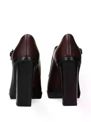 Max Mara Buckle-fastening Leather Pumps