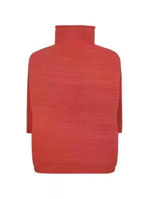 Issey Miyake Pleated High-neck Top