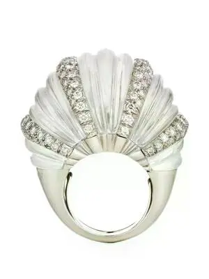 David Webb Hutton Diamond Ring - Silver