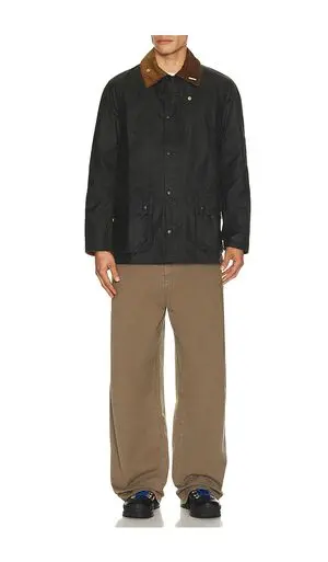 Barbour Icons Ashby Wax Jacket In Black