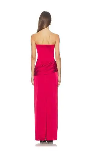 Amanda Uprichard Rue Gown In Red