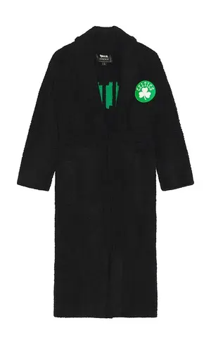 Barefoot Dreams X Nba Boston Celtics Cozychic Robe In Black