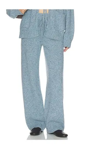 HELSA Paxton Fleck Knit Pant In Blue - Denim Multi