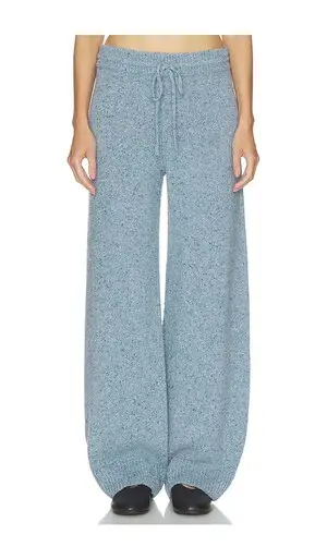 HELSA Paxton Fleck Knit Pant In Blue