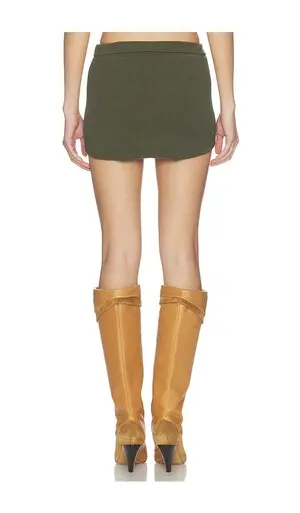 Frankies Bikinis Marialla Cloud Knit Skort In Green