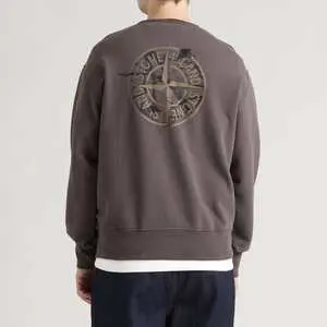 Stone Island Camo Compass Print Sweatshirt