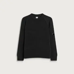 C.P. COMPANY Chenille Knit Lens Jumper - Total Eclipse