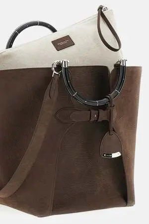 Ralph Lauren Borsa Tote Grande In Nabuck Martellato