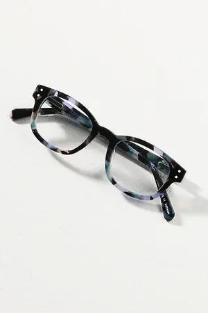 Eyebobs Biff Square Readers - Blue Pattern