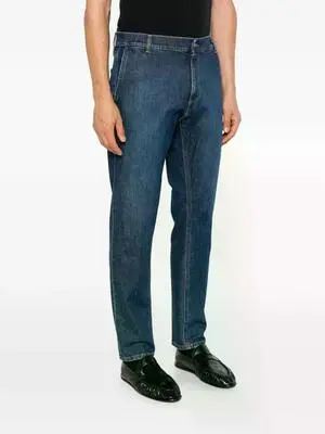 DONDUP Contrast-stitch Logo-patch Jeans
