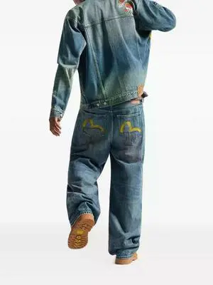 EVISU Logo-print Denim Jacket