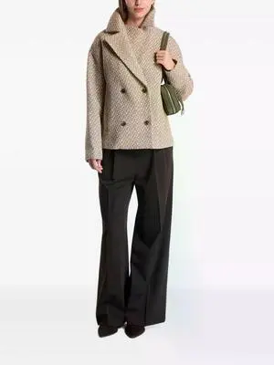 Calvin Klein Double-breasted Peacoat - Neutrals