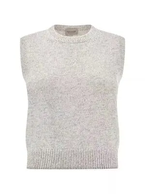 Paul & Shark Ribbed-knit Vest - Grey