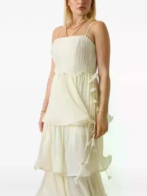 Guess Chiffon Flounced Midi Dress
