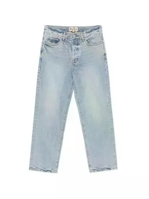 StÜssy Logo-embroidered Loose-fit Jeans - Blue