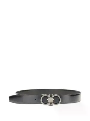 FERRAGAMO Gancini Buckle Leather Belt