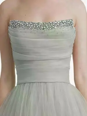 GEMY MAALOUF Crystal-embellished Strapless Gown