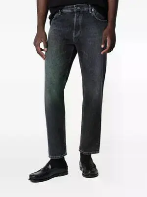 PT TORINO Faded-effect Straight-leg Jeans - Grey