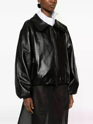 CASSELL Zip-up Leather Jacket