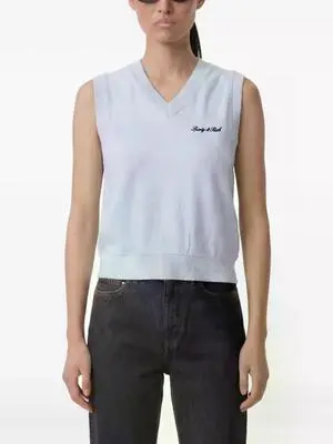 Sporty & Rich Logo-embroidered Terry Vest