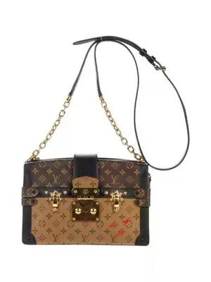 LOUIS VUITTON Monogram Reverse Trunk Clutch Shoulder Bag