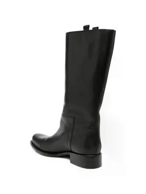 Prada 1990s Almond-toe Knee-high Boots