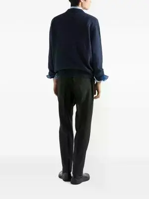 Prada Re-cashmere V-neck Sweater