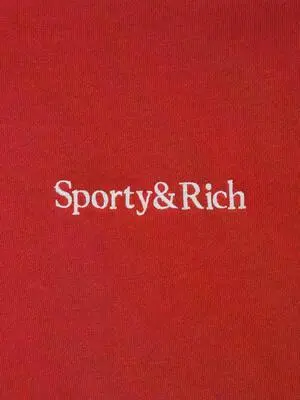 Sporty & Rich Serif Logo Disco Shorts