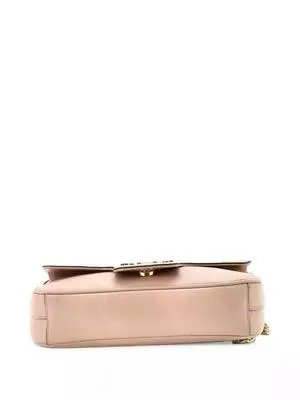 Prada Pattina Flap Shoulder Bag Saffiano Leather Small Crossbody Bag