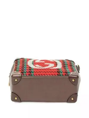 Gucci Houndstooth Gg Shoulder Bag
