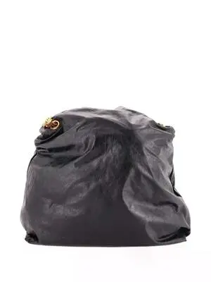 Balenciaga Crush Chain Leather Medium Tote Bag - Black