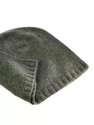 ZIGGY CHEN Ribbed-trim Beanie Hat - Green
